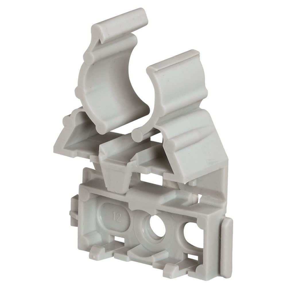 Lyre grise pour tube IRL D25mm avec fixation par cloueur type Pulsa ...