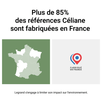 Legrand - CP0101 - Plaque de finition Céliane 1 poste - Noir Mat