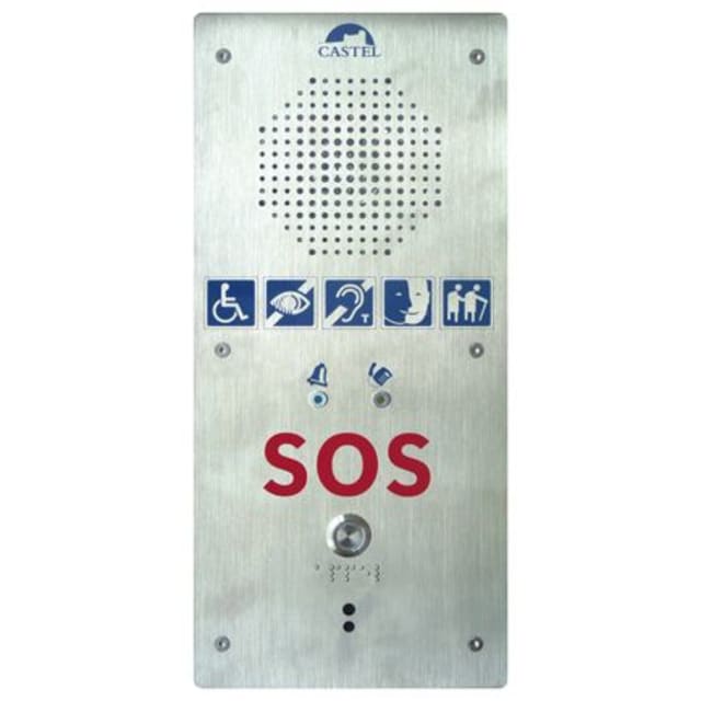 Castel - 440.0110 - Poste Maylis secondaire antivandale 1 bouton d ...