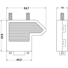 Phoenix Contact - 2761606 - Connecteur D-SUB, mâle 15 pôles, une sortie ...