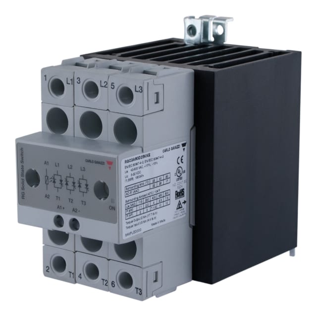 Contacteur statique 3ph 600V cmd cc zero de tension 3x25A Carlo Gavazzi