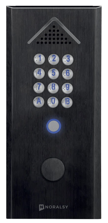 Clavier code autonome Profil 2 standard noire pose en encastrement 1 ...