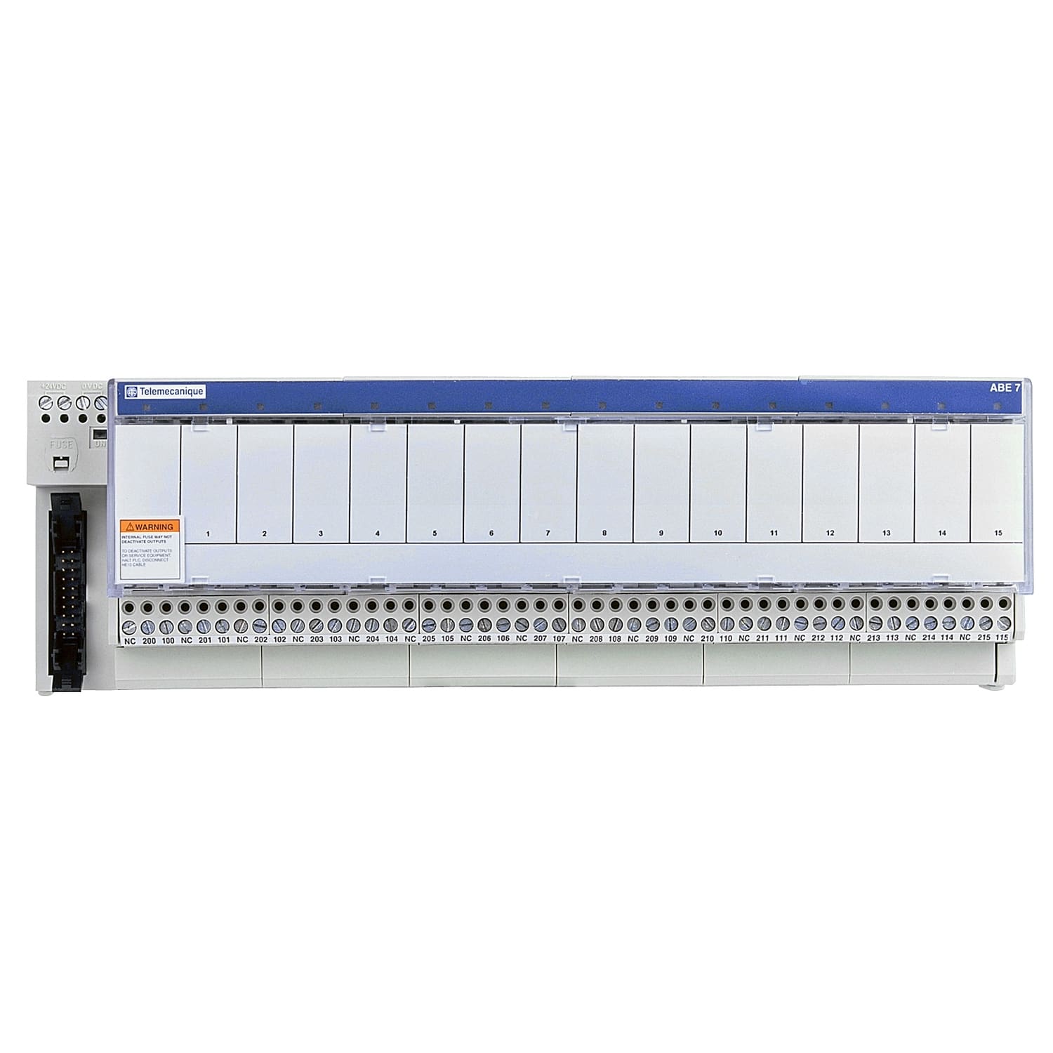 Telefast ABE7 - embase pour relais embrochable - 16 voies - relais 12 ...