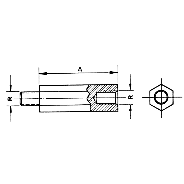 Schneider Electric - NSYEX186 - Spacial S3D - rehausse de fixation M6 H18mm
