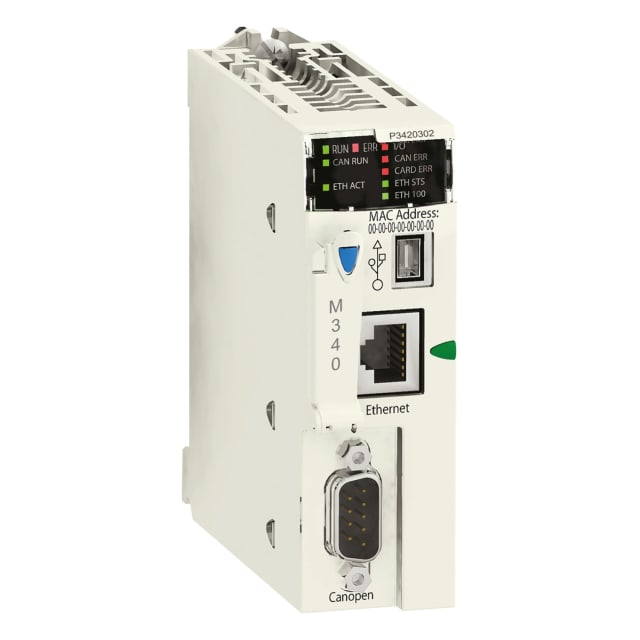 Modicon M340 - processeur - 1024 E-S TOR 256 E-S ANA - 1CAN - 1Eth Schneider Electric