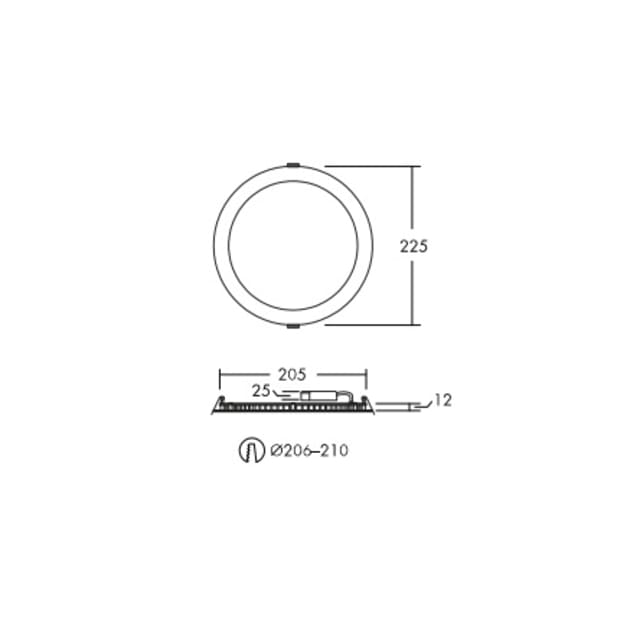 Thorn - 96666090 - ZOE LED DL 210 1500 840