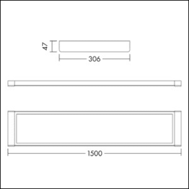 Thorn - 96634869 - Luminaire LED en plafonnier - ROXY 1500 D 5500 840 FLEX