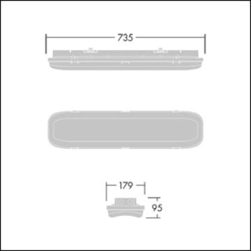 Thorn - 96242063 - Luminaire etanche LED - FORCE LED - FORCELED 4000 HF ...