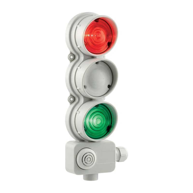 Feu de signalisation bicolore avec buzzer: SMFR 6.2 LD8Q A 12VACDC SIRENA