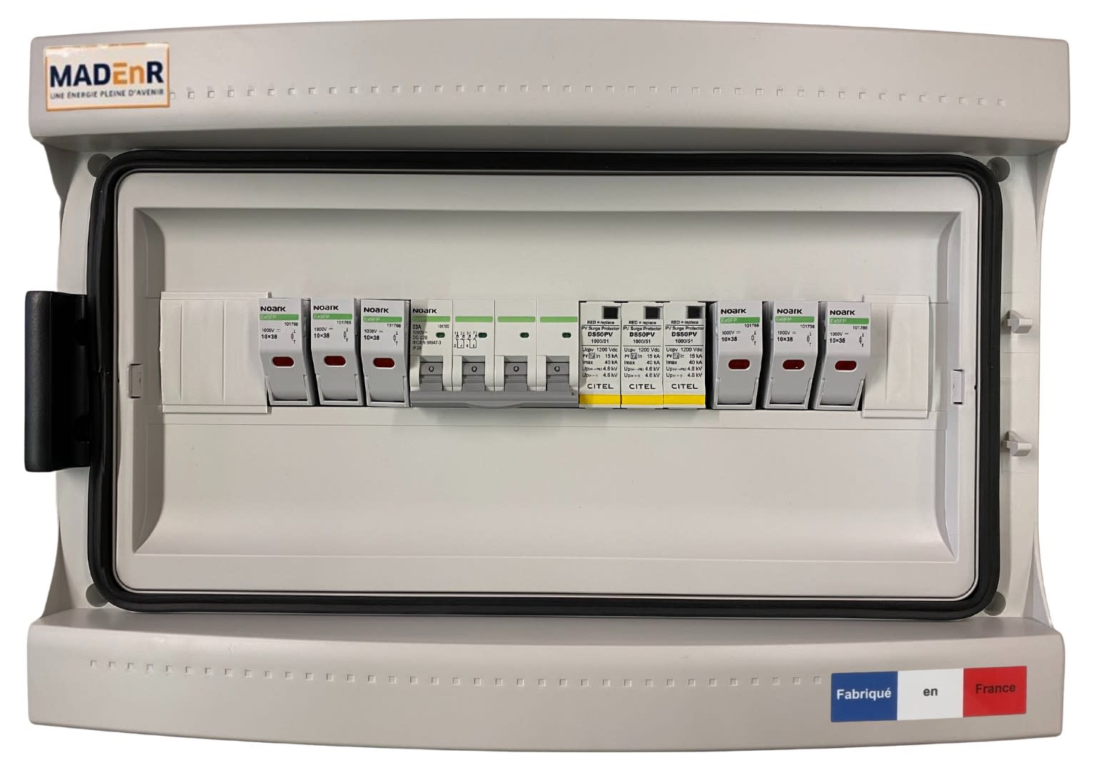 Coffret PV 1000V 1MPPT de 3 Strings 1 intersectionneurs avec paraf. Madenr