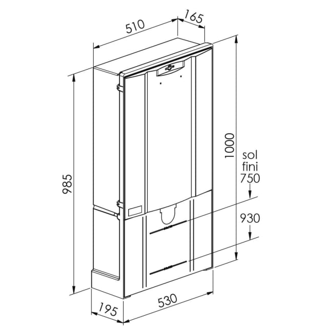 Seifel - 80261 - Borne REMBT 450 + Jeu de Barres 450/9 plages ...