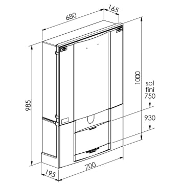 Seifel - 80859 - Borne REMBT 600 + Jeu de Barres 600/12 plages ...