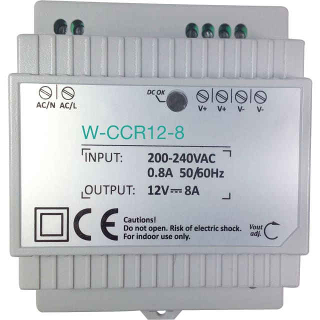 Acie Automatisme - W-CCRM12-5 - Alimentation rail-din 4,2A 12vcc ups ...