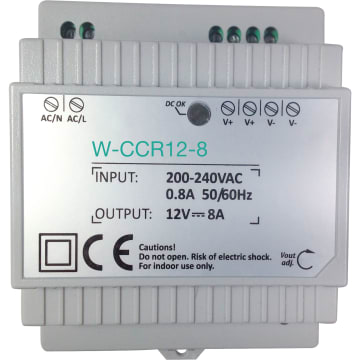 Acie Automatisme - W-CCRM12-5 - Alimentation rail-din 4,2A 12vcc ups ...