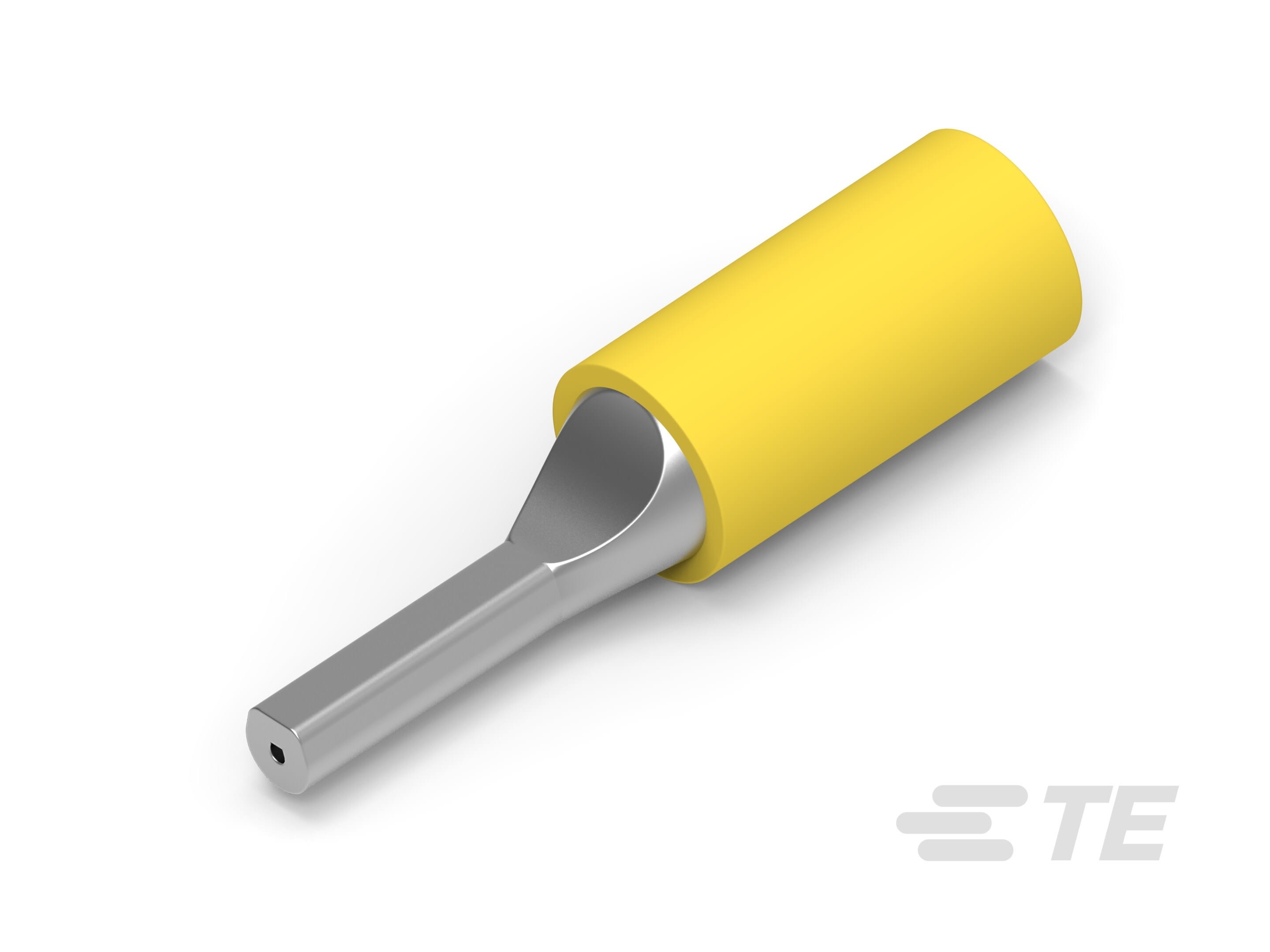 PGL 6-9-Cosse preisolee a embout rond 2,6x9mm-Jaune-Section: 2,6 a 6mm2 ...