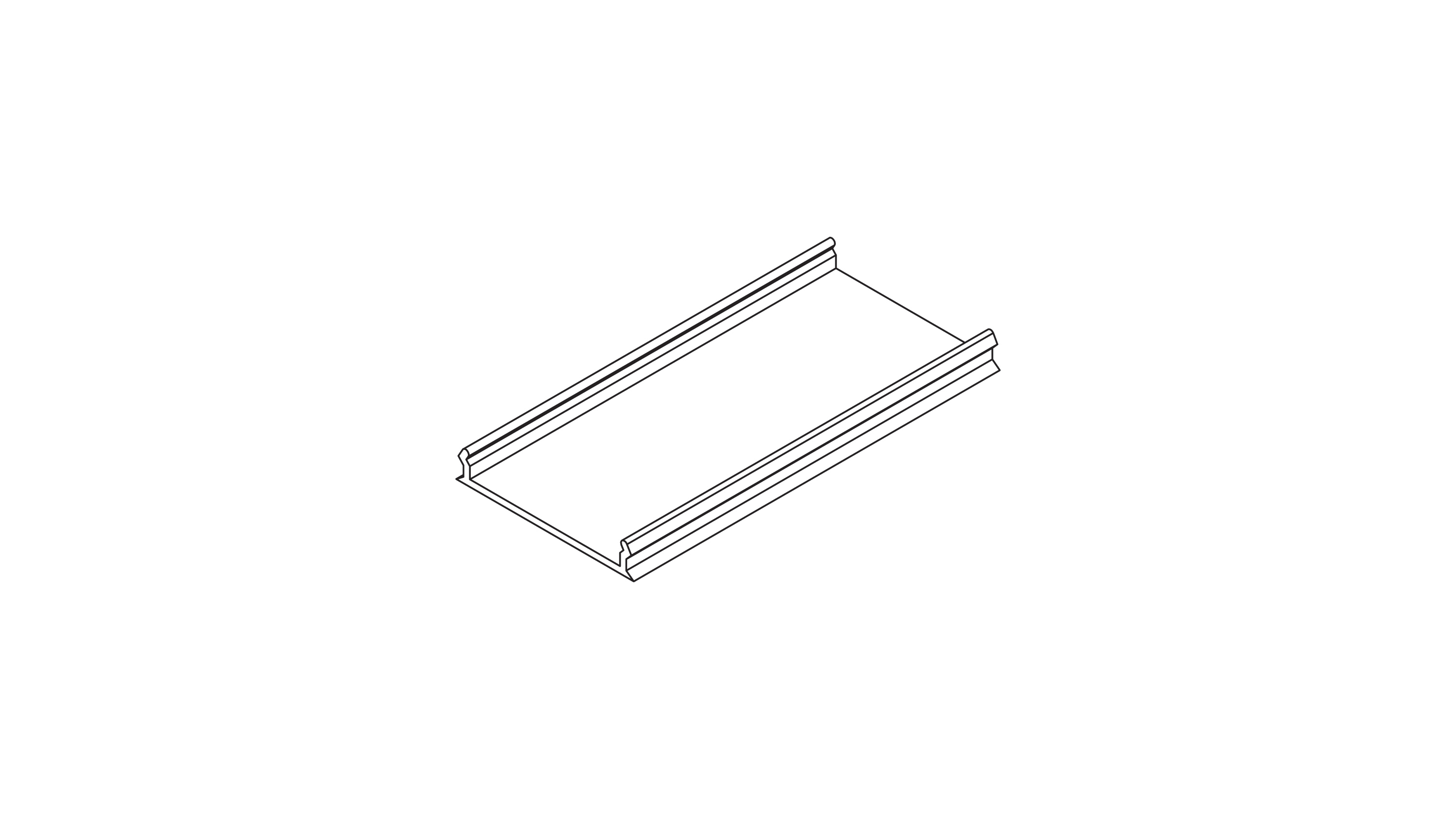 Arkoslight - A3380021 - Trimless Plaster Installation Guard 1M 48V