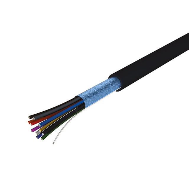CAE Data - 20401 - CABLE TELECOMMANDE 4 x 0.22 MM2 - PVC NOIR 100 M
