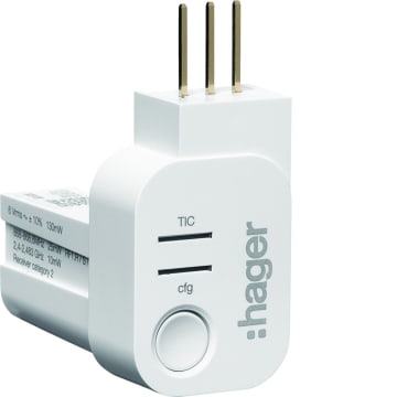 Hager - TRPS120 - Émetteur-récepteur Radio-Frequence, Télé-Information ...