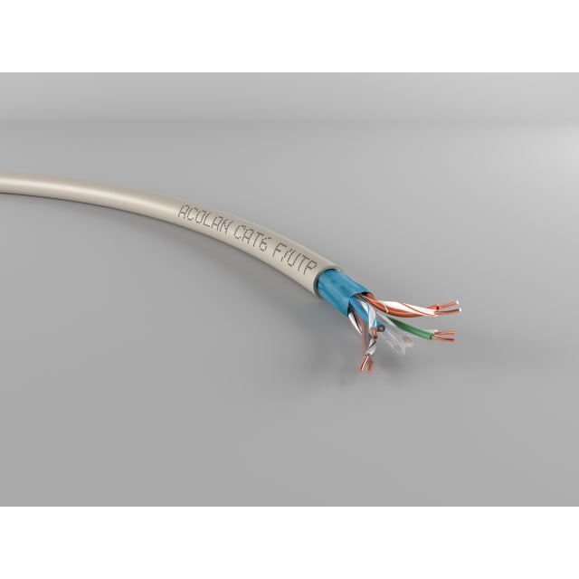 cable F-UTP cat6 LSOH-FR 4P couronne 100m ivoire Dca Acome