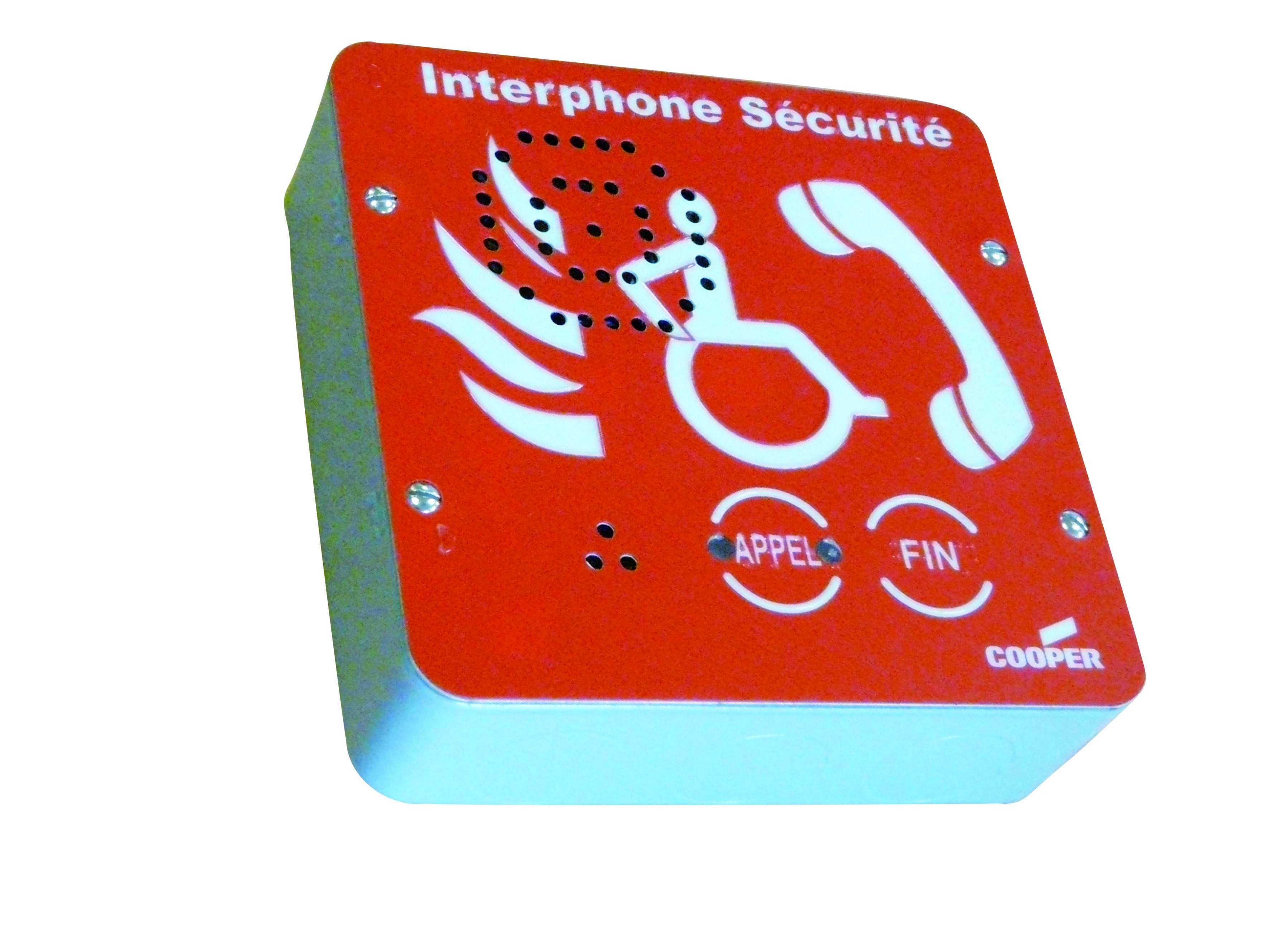 Cooper Securite - NUG36100 - Interphone de sécurité conventionnel pour ...