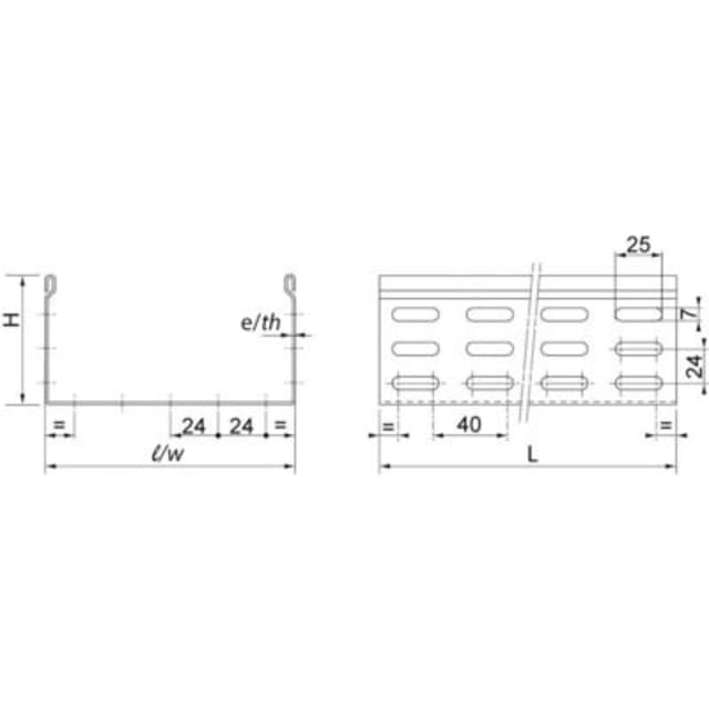 NIEDAX - 001300 - Dalle perforée PSN à bords soyés, 75x75, épaisseur 1. ...