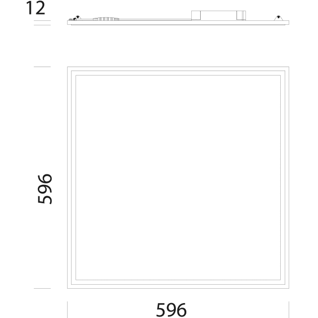 Disano - 1502050041 - LED PANEL 842 Led 33W Dali 3600lm 4000K blanc
