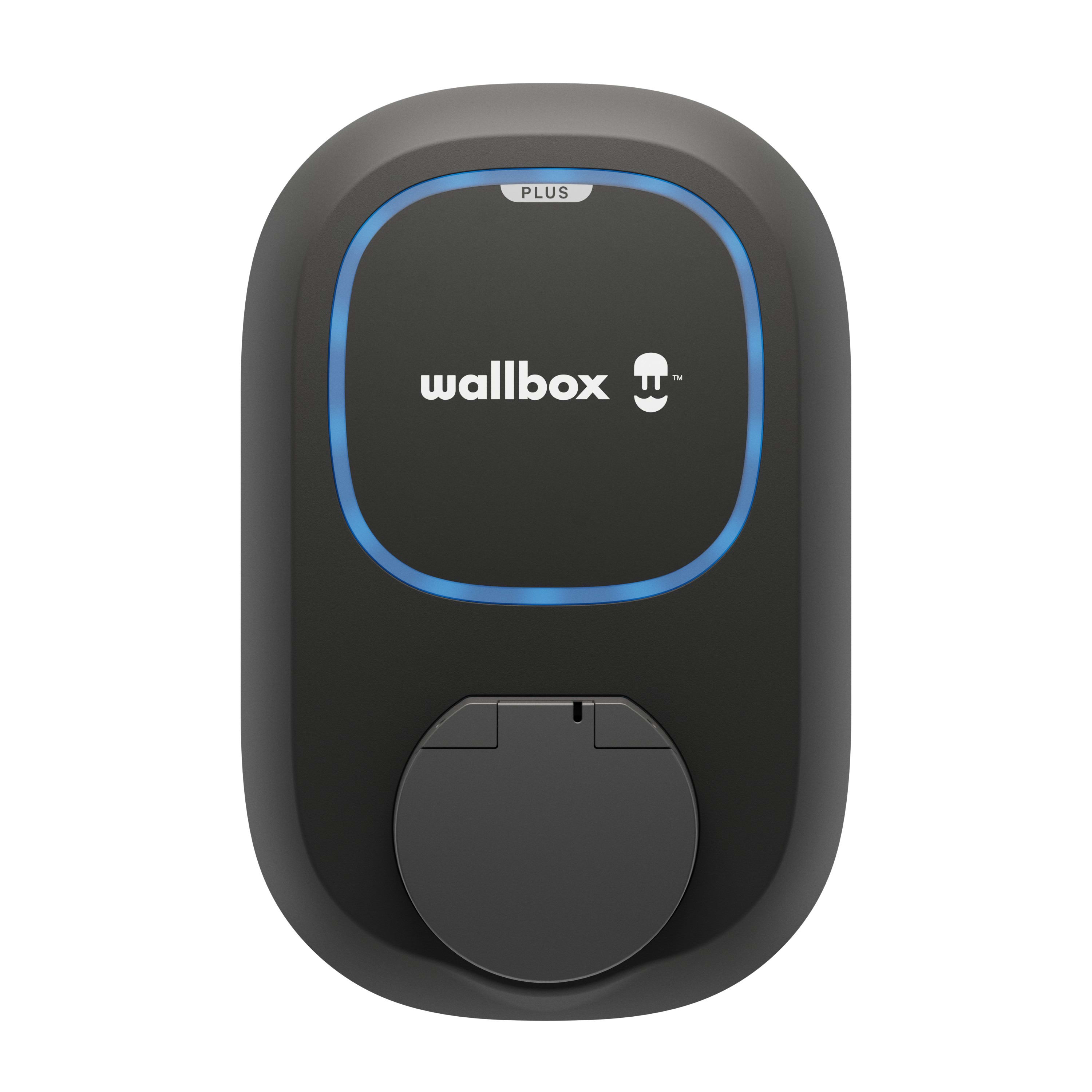 Pulsar Plus Socket 7.4 kW - 22 kW Noire - IP55 - IK10 - DC 6mA Wallbox