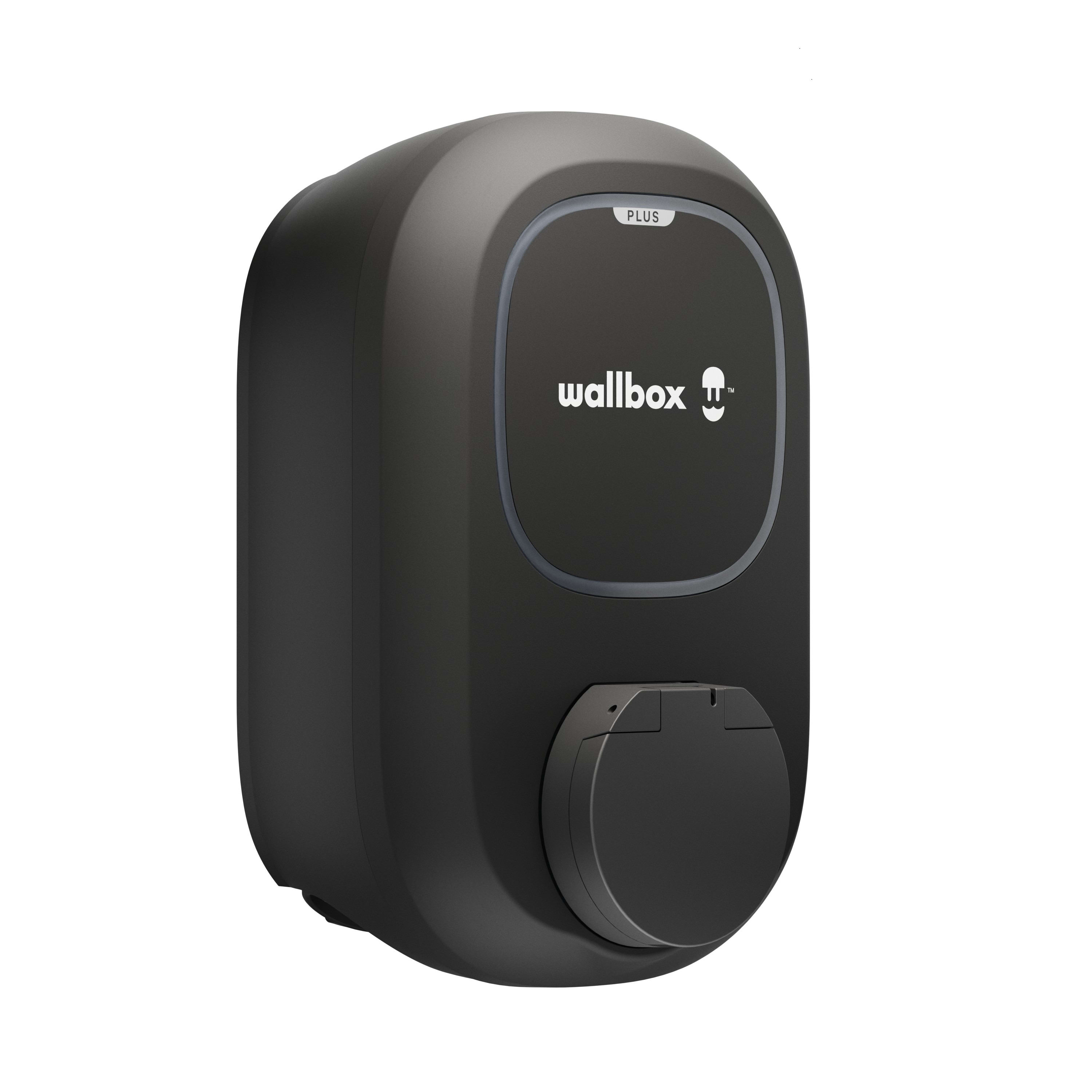Pulsar Plus Socket 7.4 kW - 22 kW Noire - IP55 - IK10 - DC 6mA Wallbox