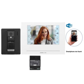 Aiphone - JOS1AW - Kit JO wifi, platine saillie ABS noir, moniteur ...